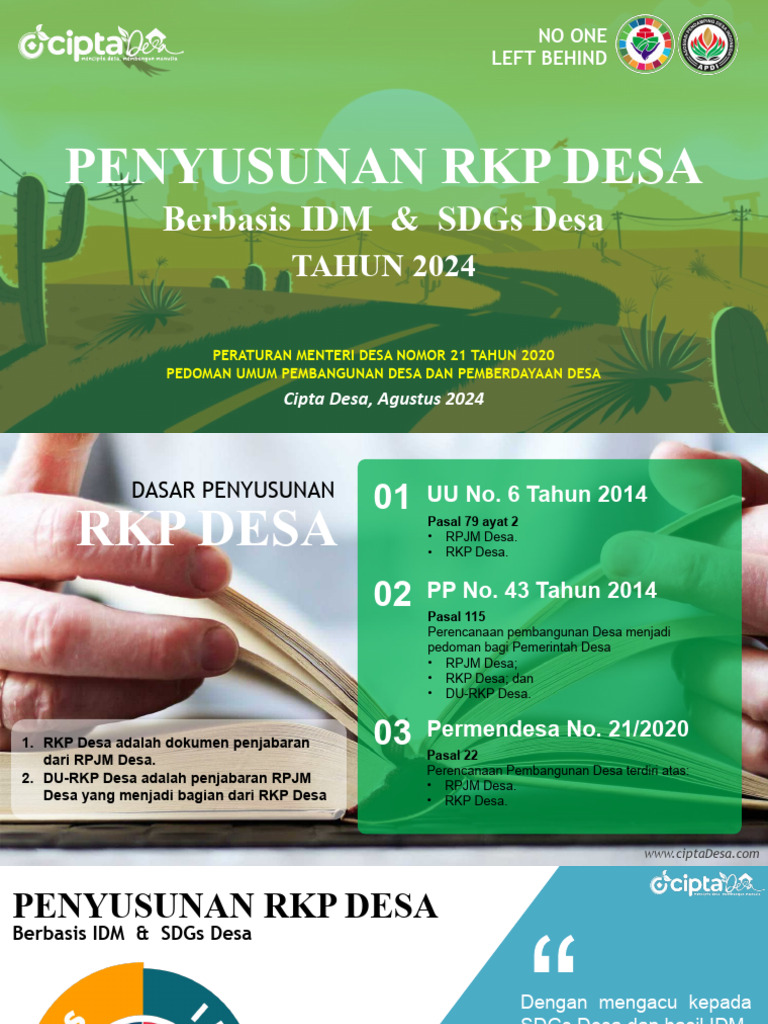 RKP Desa Berbasis IDM Dan SDGs Desa | PDF