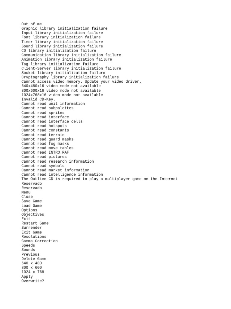 Library Initialization Errors | PDF