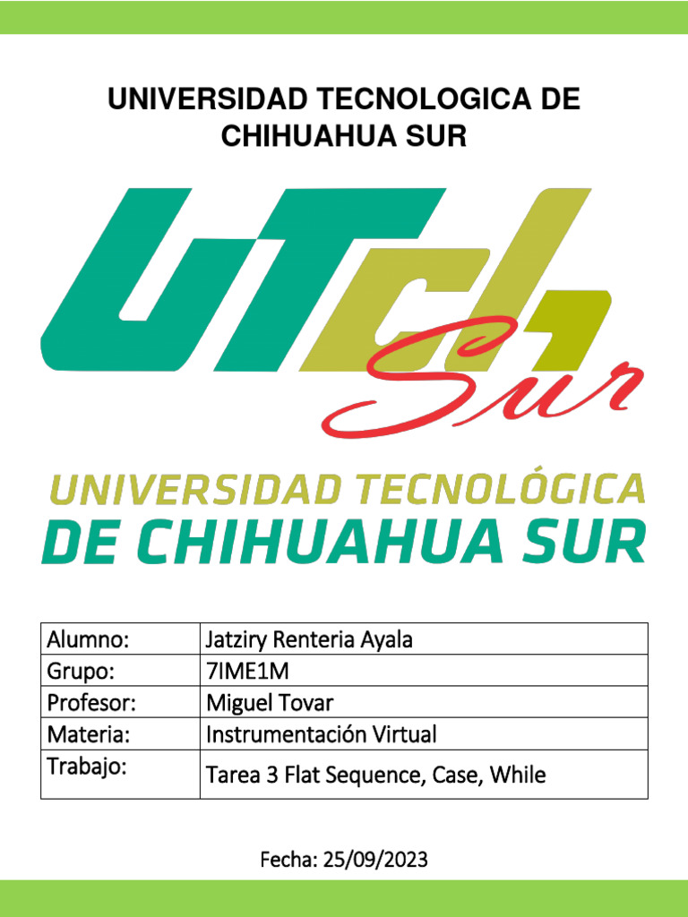 Tarea 3 Flat Sequence, Case, While Jatziry R. | PDF