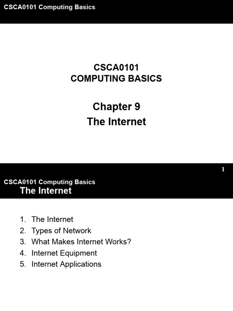 9 - The Internet - ch09 | PDF