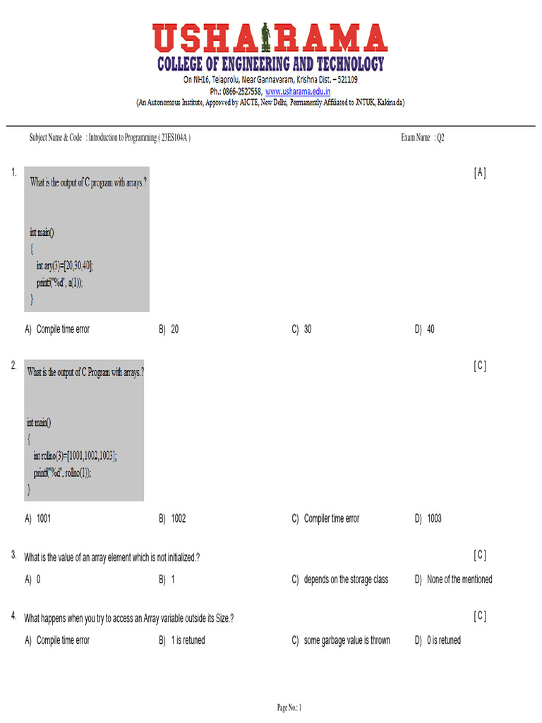 Introductiontoprogramming Q2 121220231103 Pdf Pointer Computer Programming Data Type 