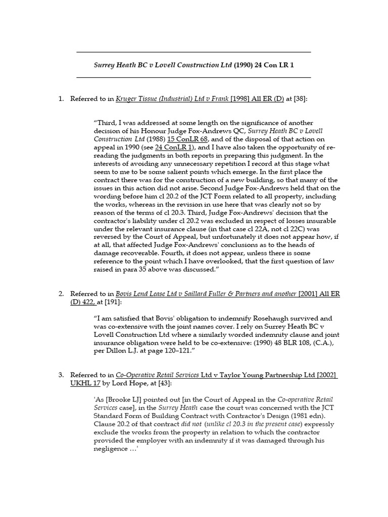 Surrey Heath - Research Note | PDF