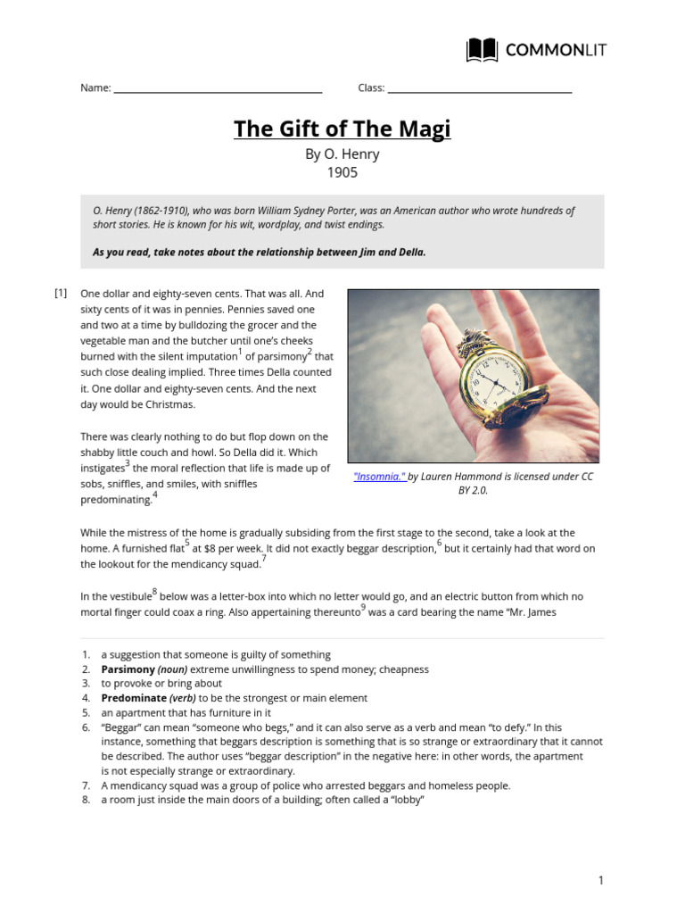 The Gift of The Magi-Teacher-12 | PDF | Christmas