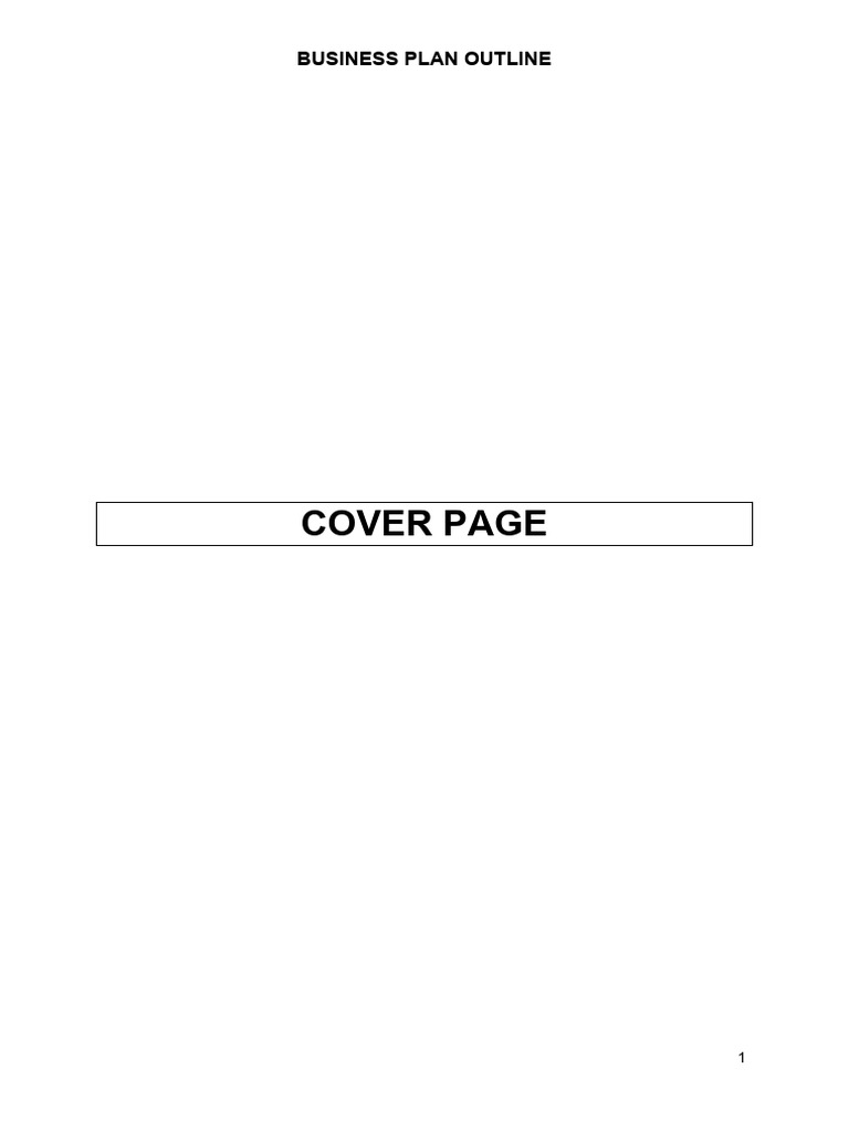 Business Plan Outline GM - FM - Latest 25 - 12 - 23 | PDF | Market ...