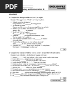 English File Intermediate Test 5 | PDF
