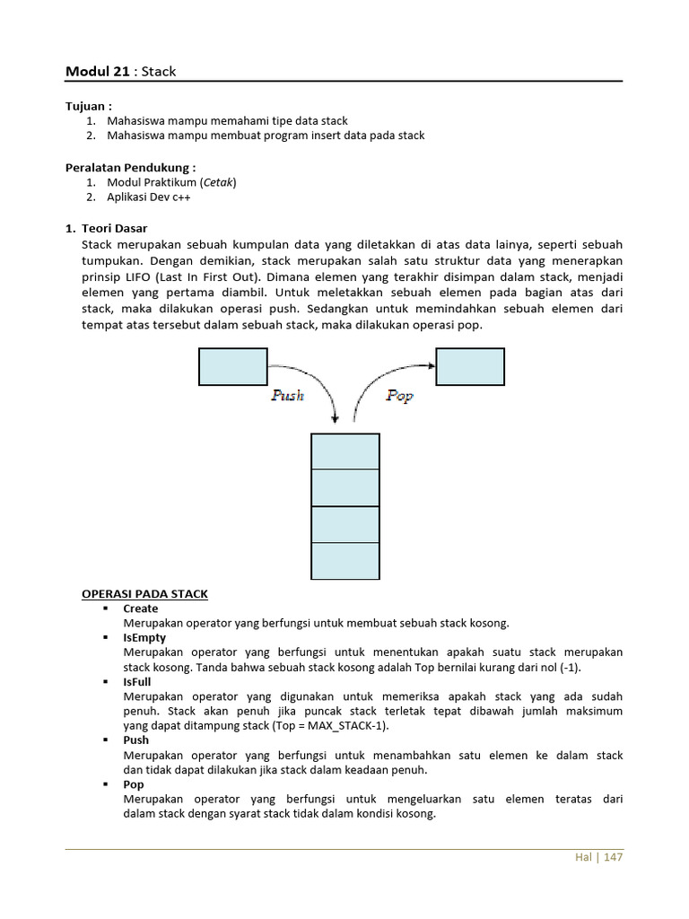 Modul 18 Stack | PDF Modul 18 Stack | PDF