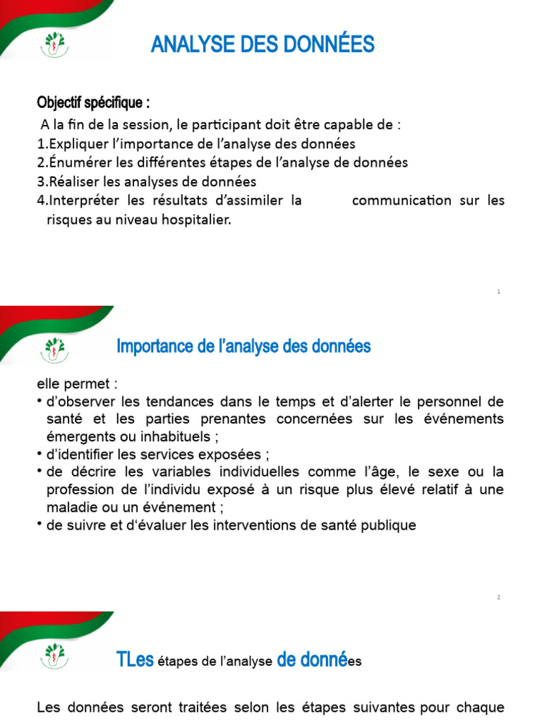 Importance de l'Analyse des Données Hospitalières | PDF | Hôpital ...