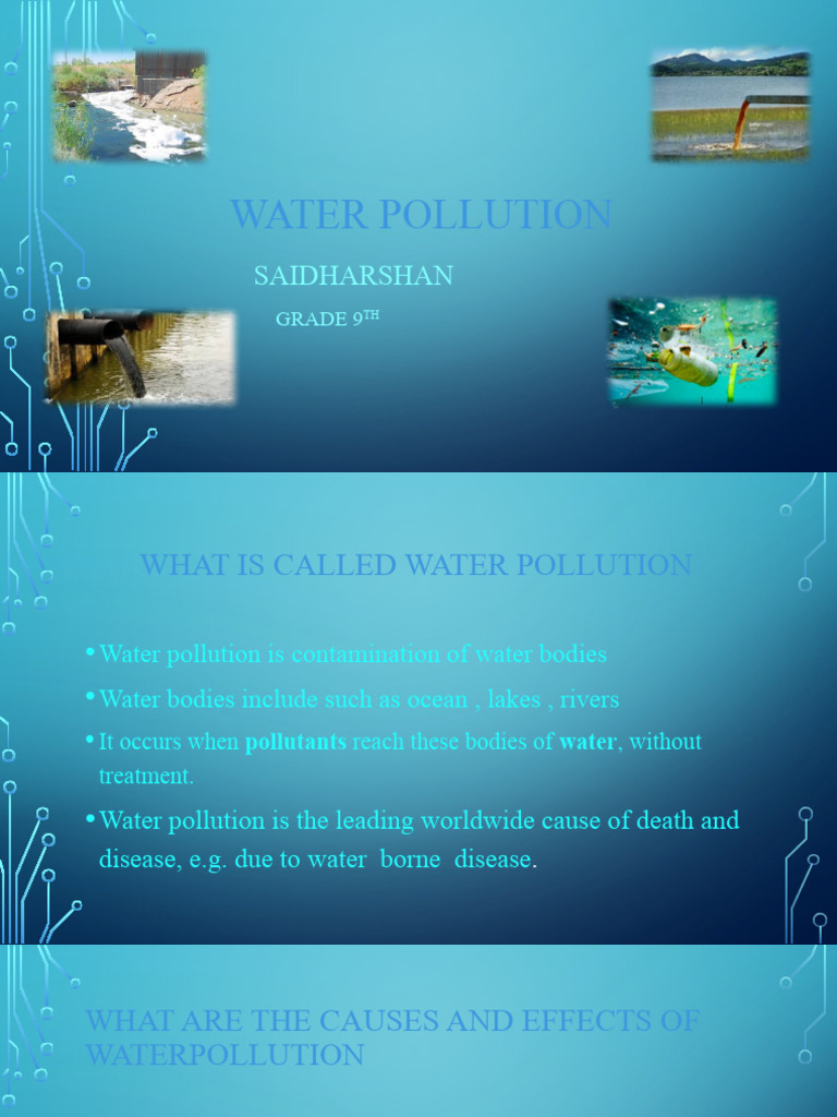 Water Pollution | PDF