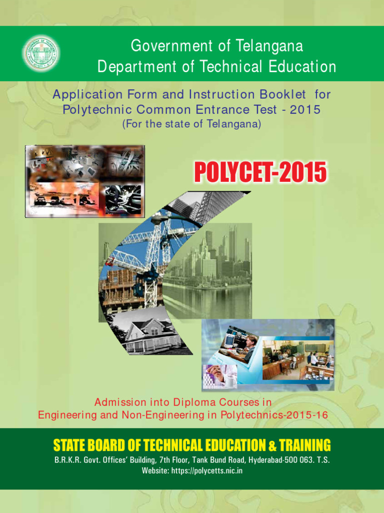 Ts-Polycet Booklet | PDF | Engineering | University And College Admission
