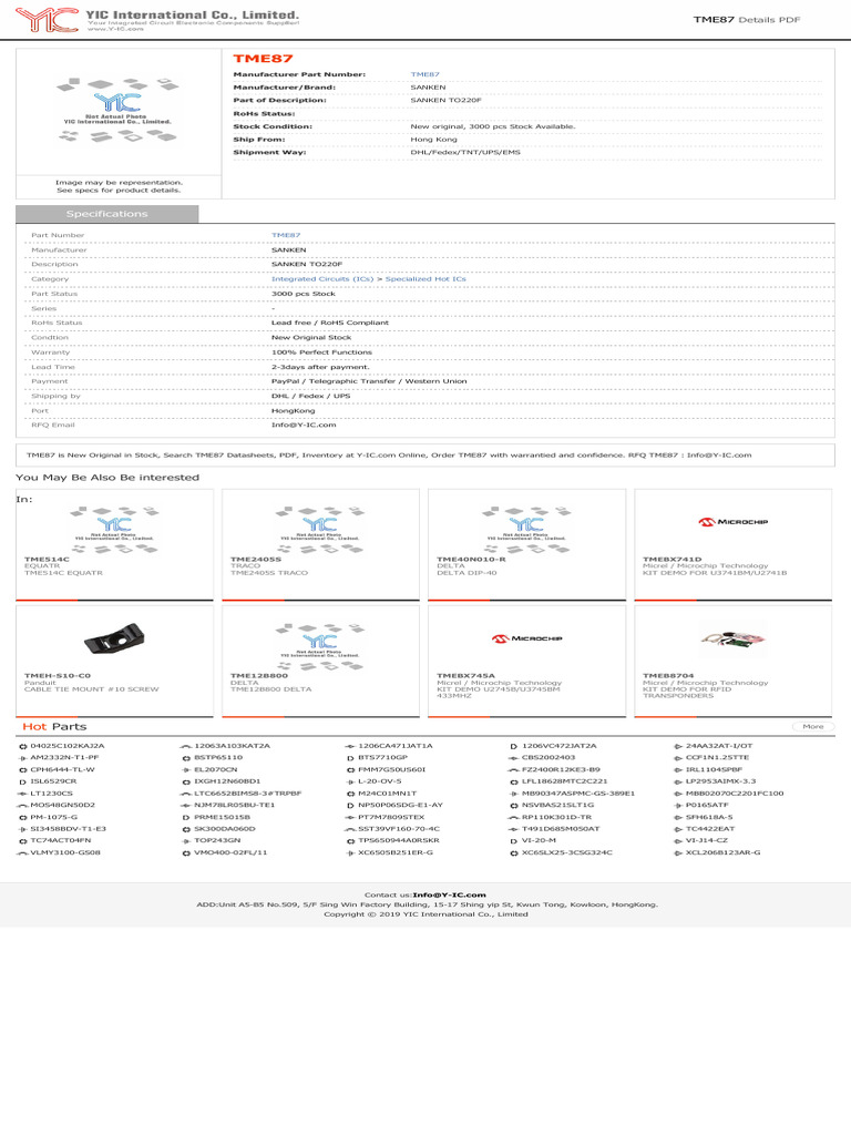 TME87 | PDF | Electronics | Computer Engineering