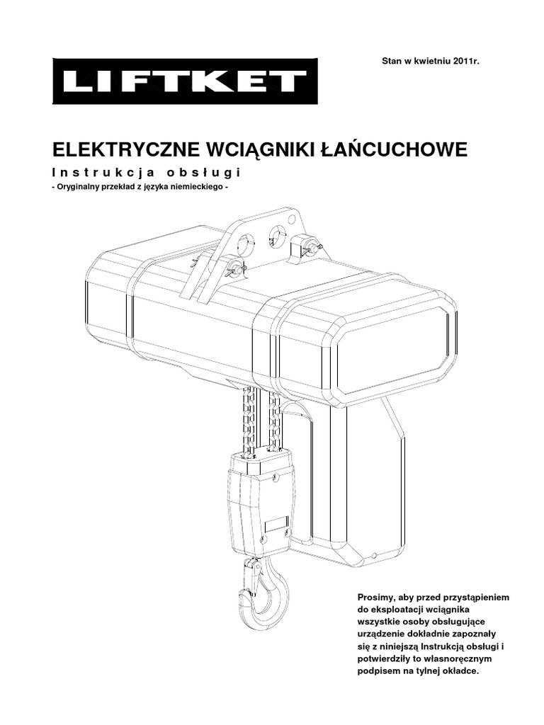ELEKTRYCZNE LIFTKET Elenota - PL | PDF