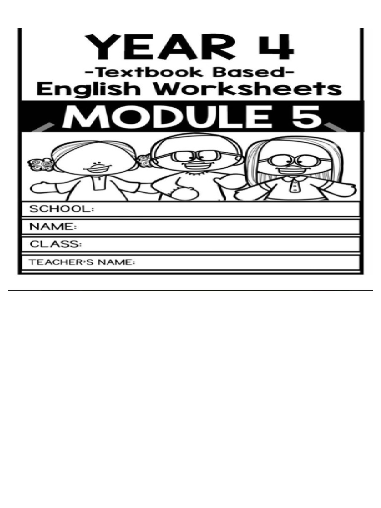 English Module 4.0 Year 4 | PDF