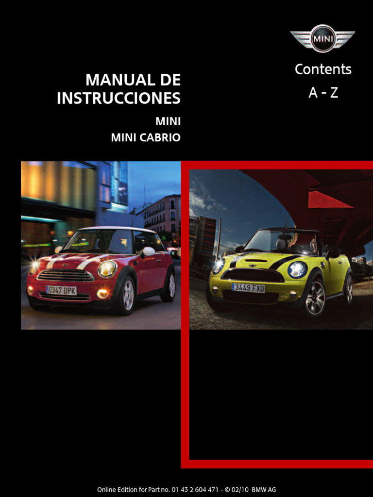 MINI Manual+de+instrucciones 01432604471 | PDF
