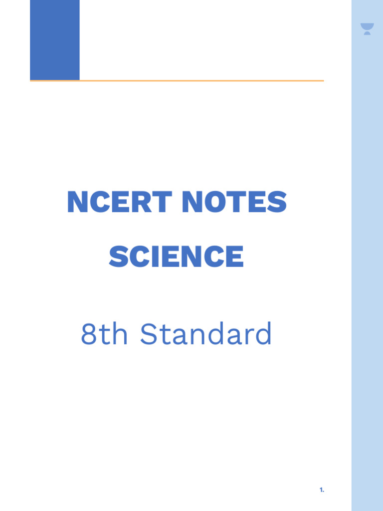 8th Grade Science NCERT Notes | PDF