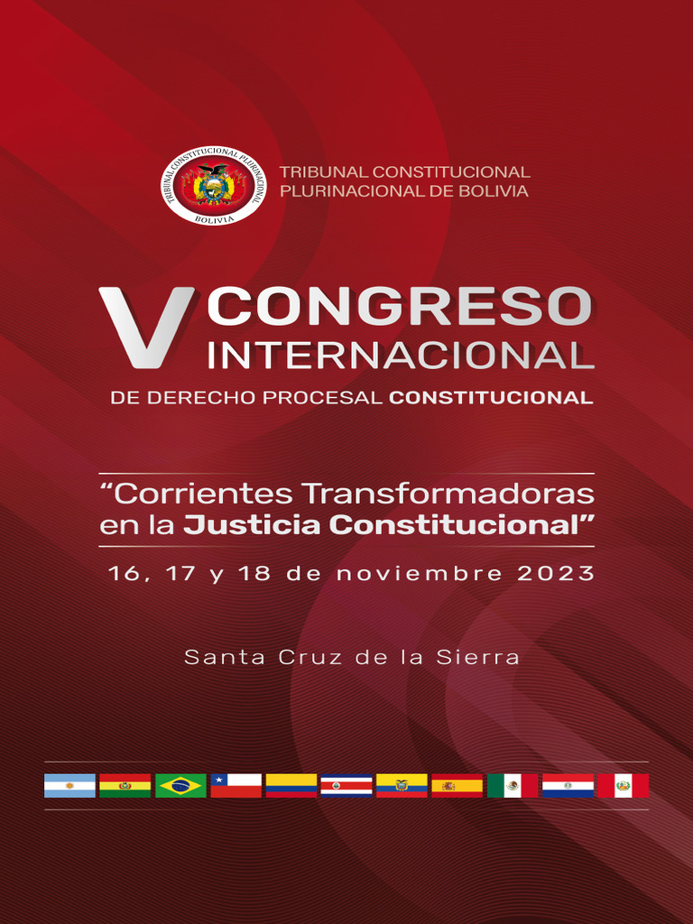 Brochure - Programa V Congreso Constitucional 2023 | PDF | Bolivia | Ley procesal