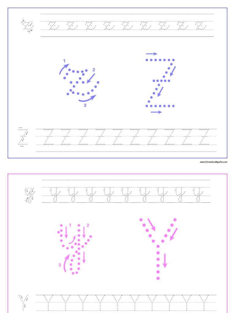 Caligrafía - Letras Del Abecedario | PDF