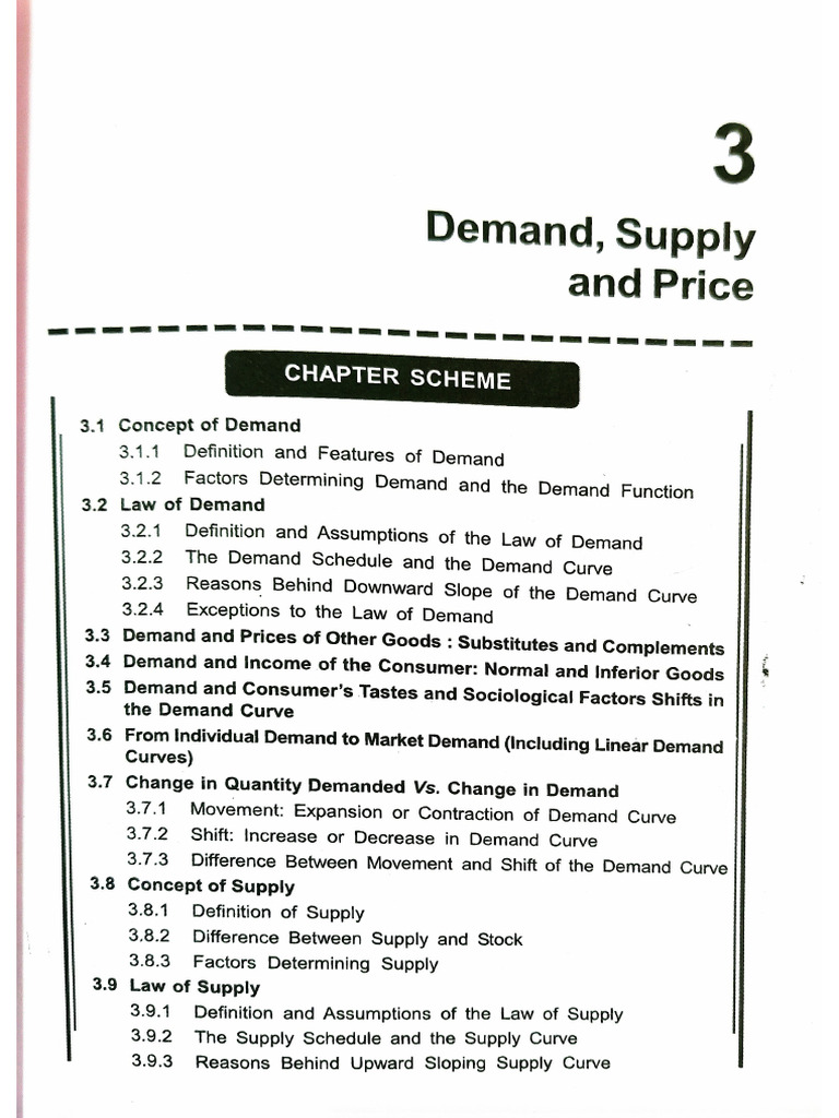 Chapter 3 (Micro Economics) | PDF