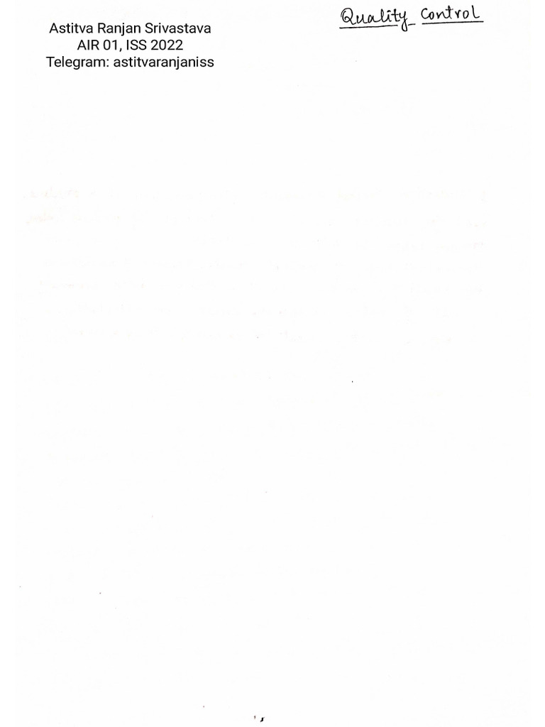 Quality Control | PDF