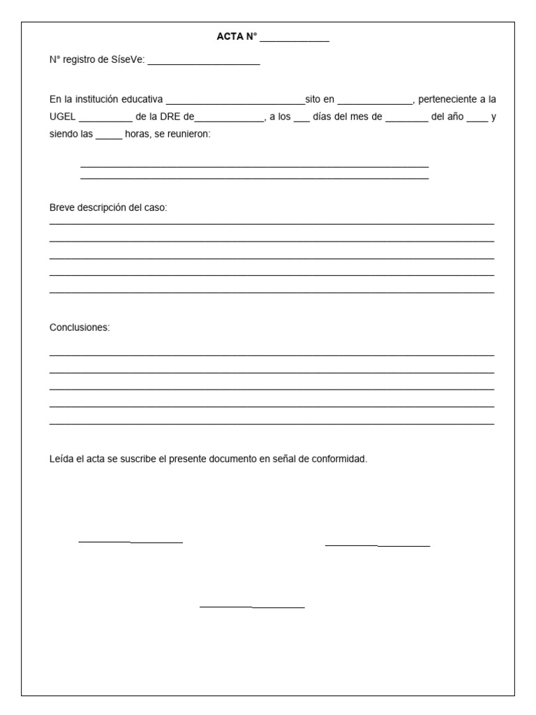 05 Formato Acta | PDF