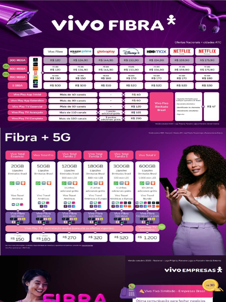 Lamina de Ofertas Outubro Vivo Fibra | PDF