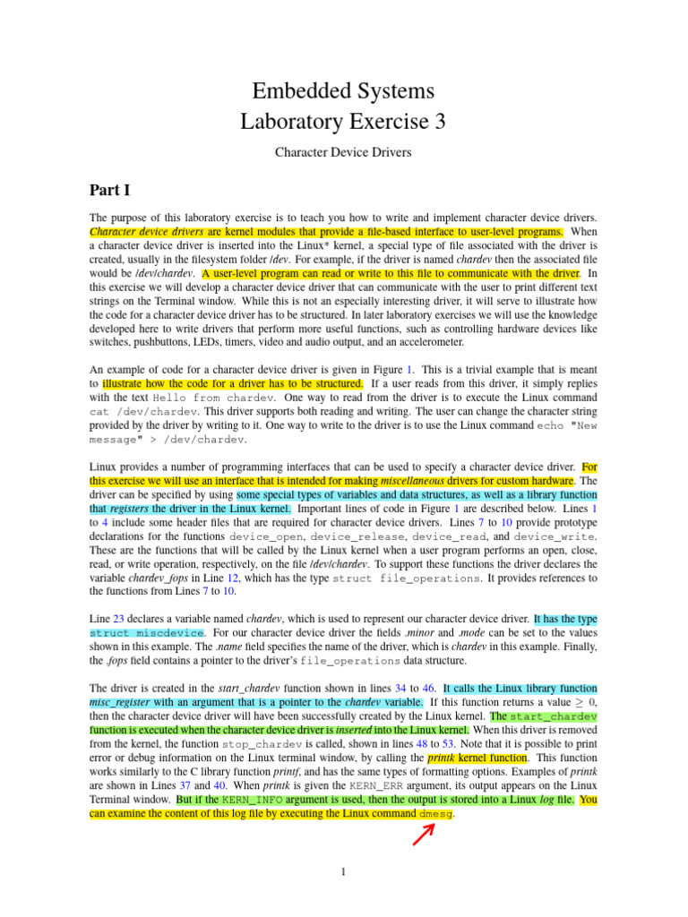 Lab 3 | PDF | Device Driver | Computer File