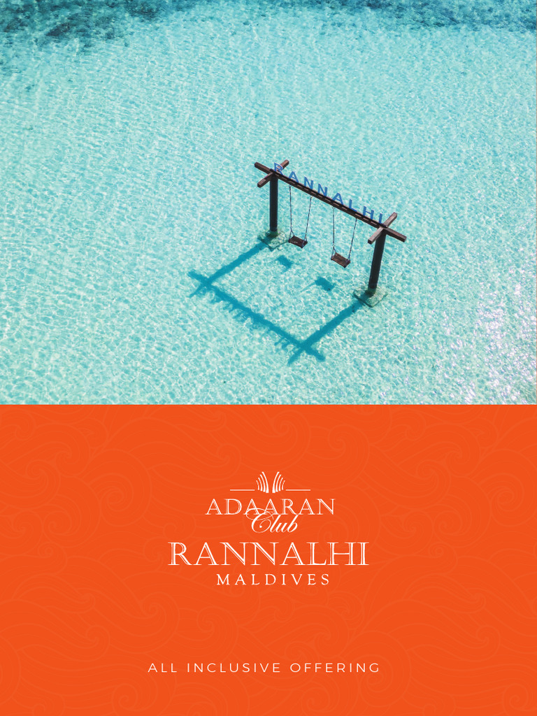 Adaaran Club Rannalhi Premium All Inclusive | PDF