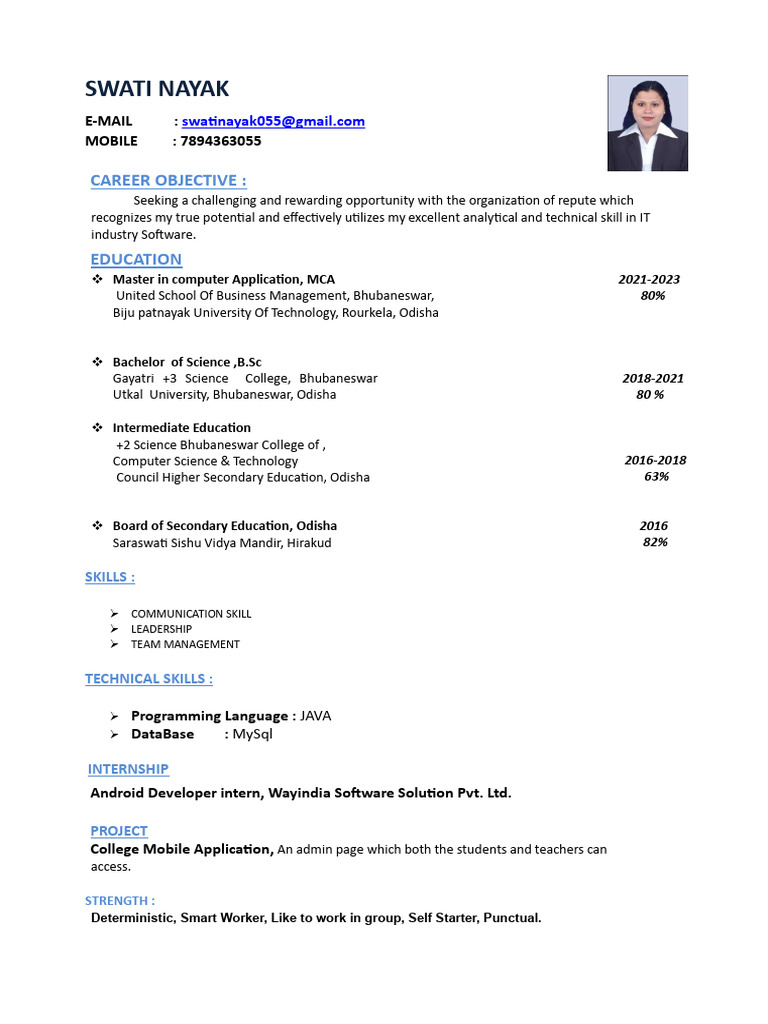 Swati Resume | PDF | Career & Growth | Art
