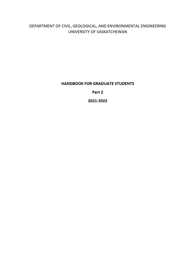 Cge Grad Handbook Part 2 Sept 2021 | PDF | Career & Growth