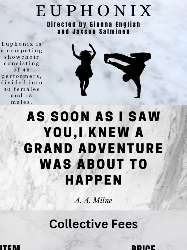 Euphonix-Showchoir Presentation | PDF | Clothing | Fashion