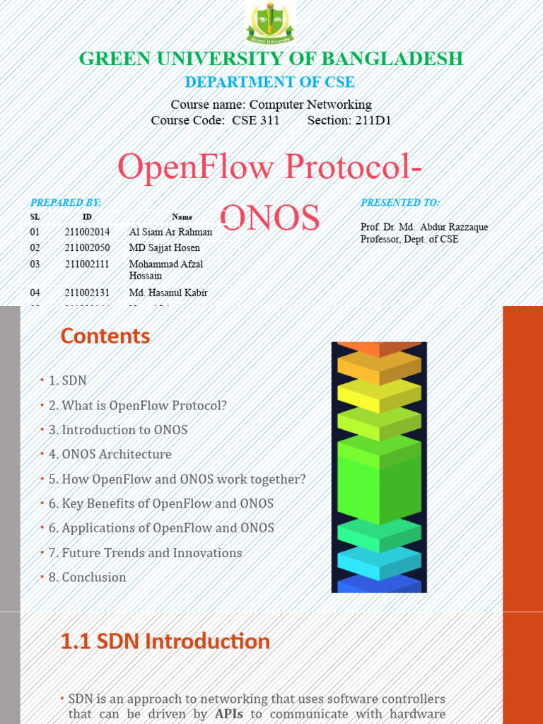 OpenFlow and ONOS | PDF | Computer Network | Network Switch