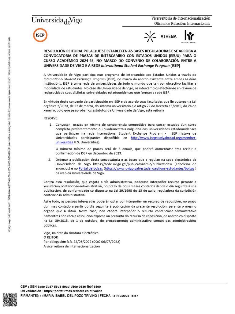 Convocatoria ISEP 2024-2025 | PDF