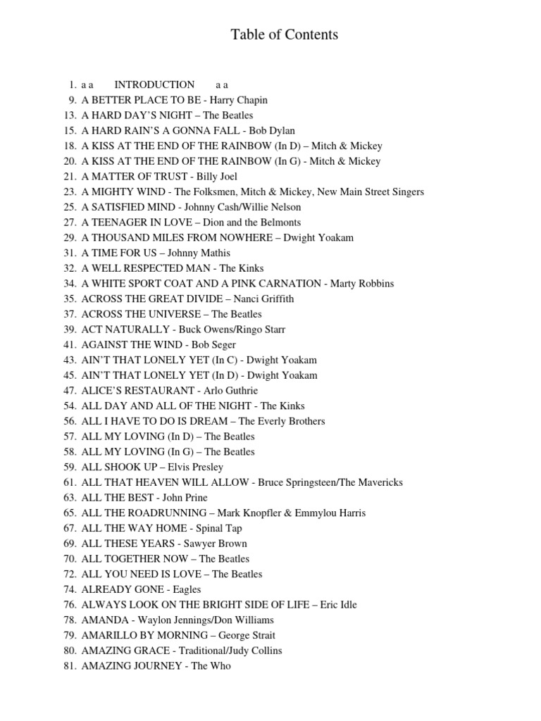 Songbook CP 301 0825 | PDF