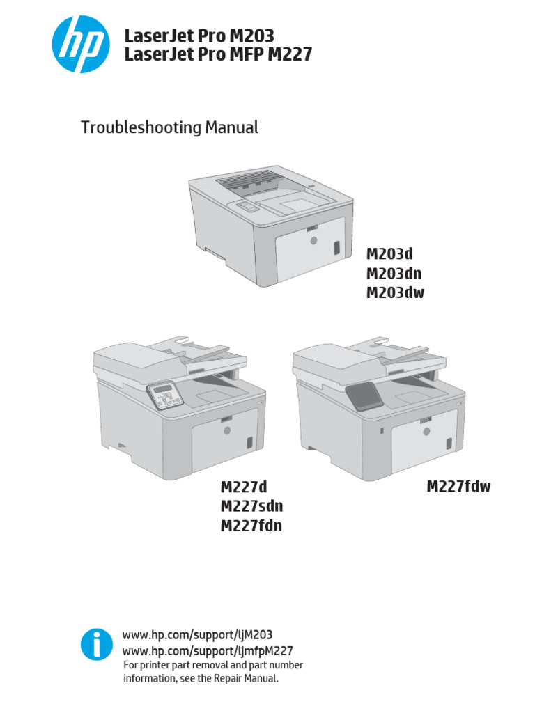 HP LJ m203 Pro MFP m227 Troubleshooting | PDF | Computer Network ...