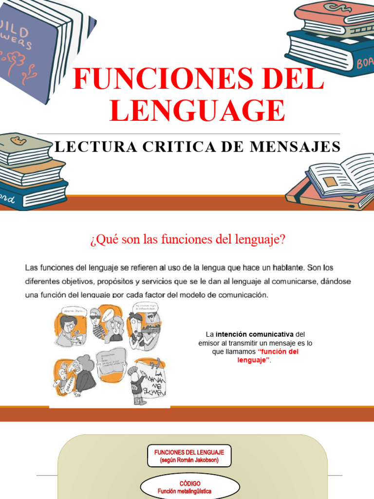 Funciones del Lenguaje Explicadas | PDF | Comunicación | Comunicación ...