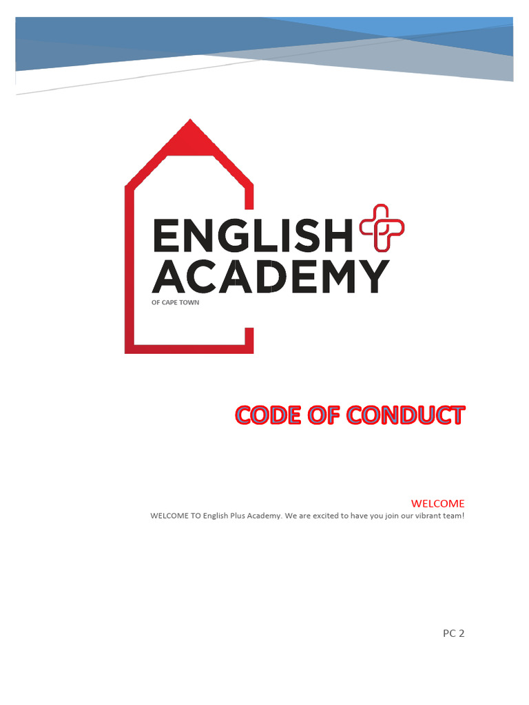 English Plus Master Teacher Code of Conduct 2023 | PDF