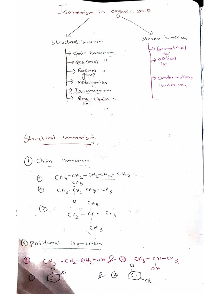 Organic Isomerism | PDF