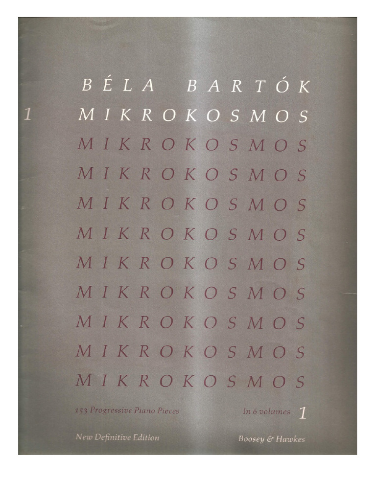 Bartok Bela Mikrokosmos Vol1 | PDF
