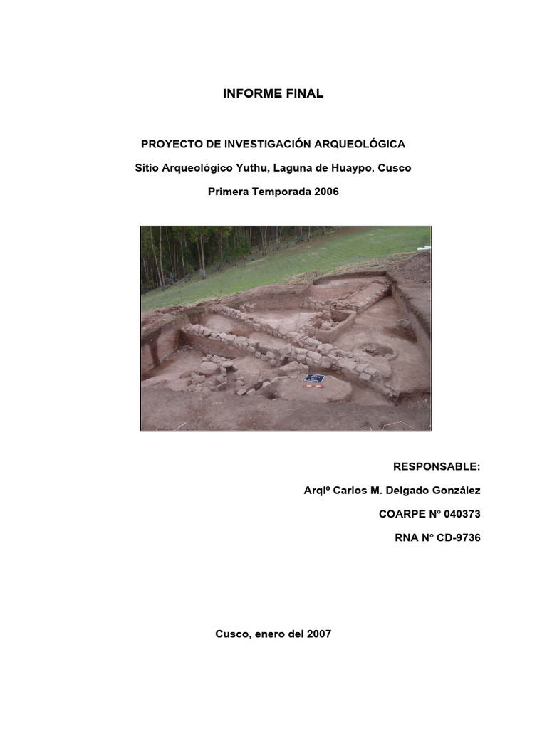 Informe Final Yhutu Parte 1 Final Final | PDF