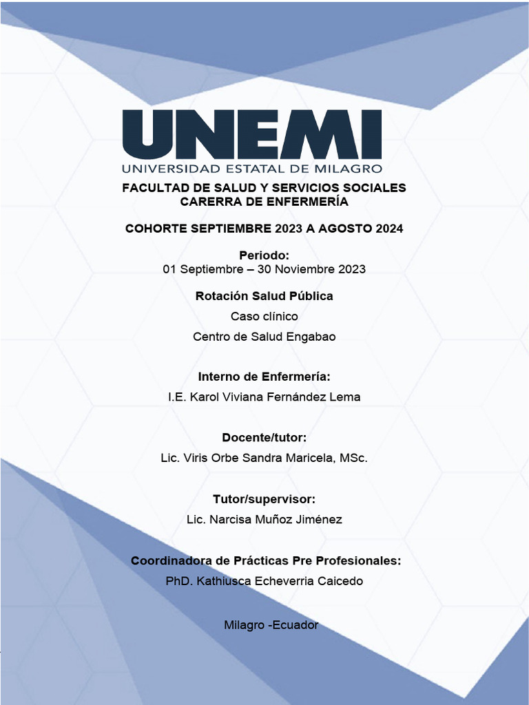 CARÁTULA CASO CLÍNICO J | PDF