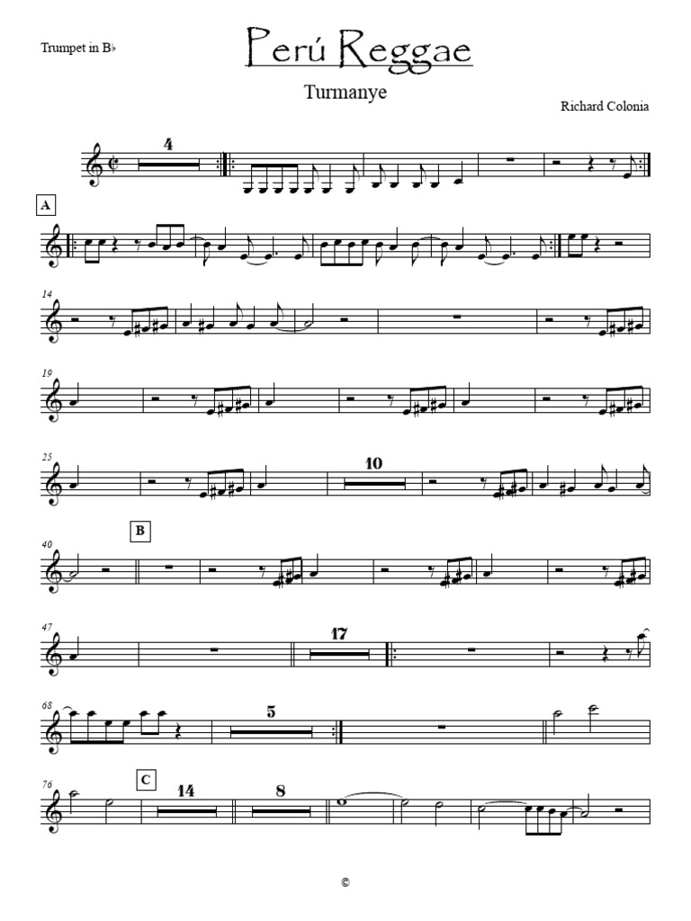 Perú Reggae - Turmanye - Trumpet in BB | PDF