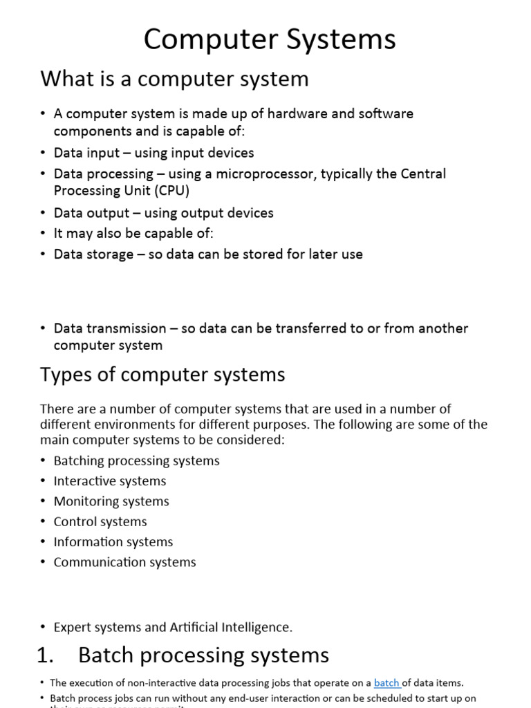Computer Systems | Download Free PDF | Automation | Robotics
