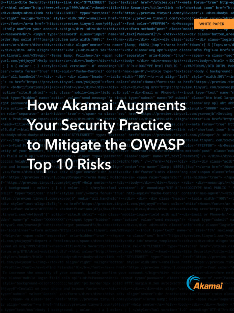 Seguridad Akamai y OWASP Top 10 | PDF