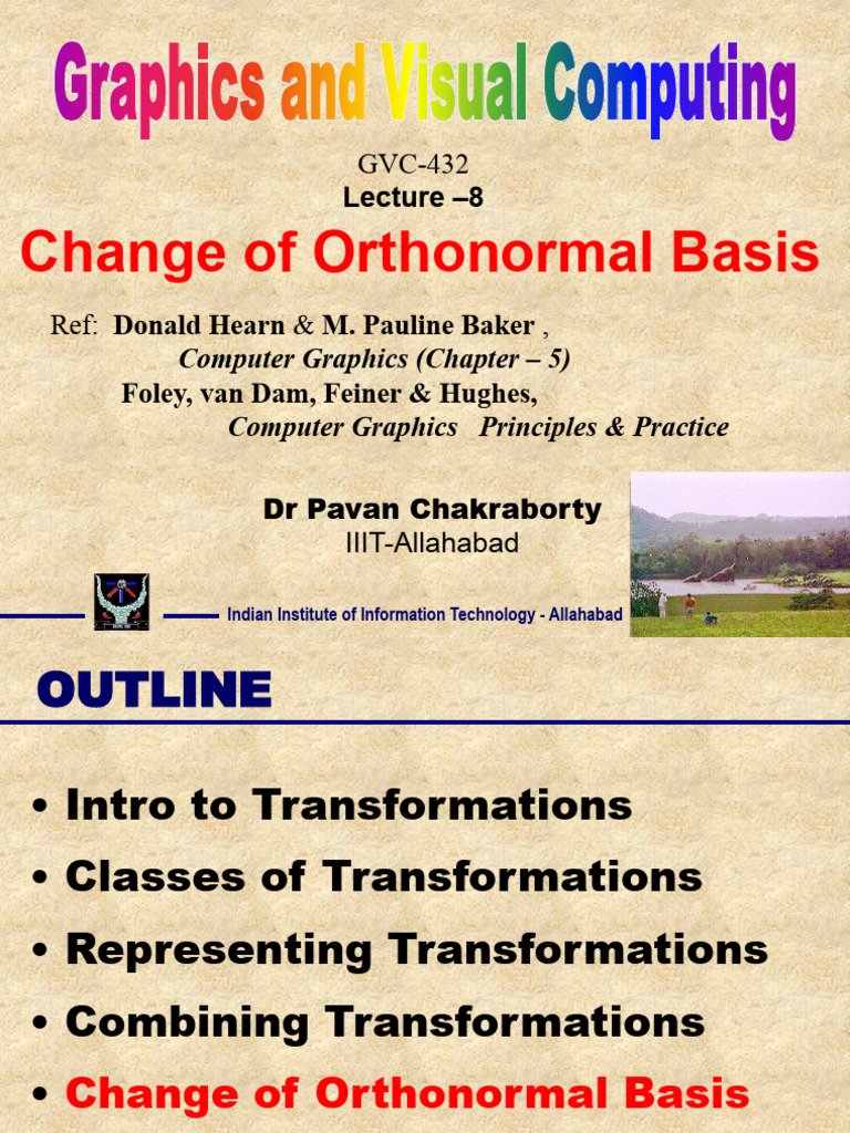 GVC08 Orthonormal Basis Transformation | PDF | Rotation | Mathematical ...