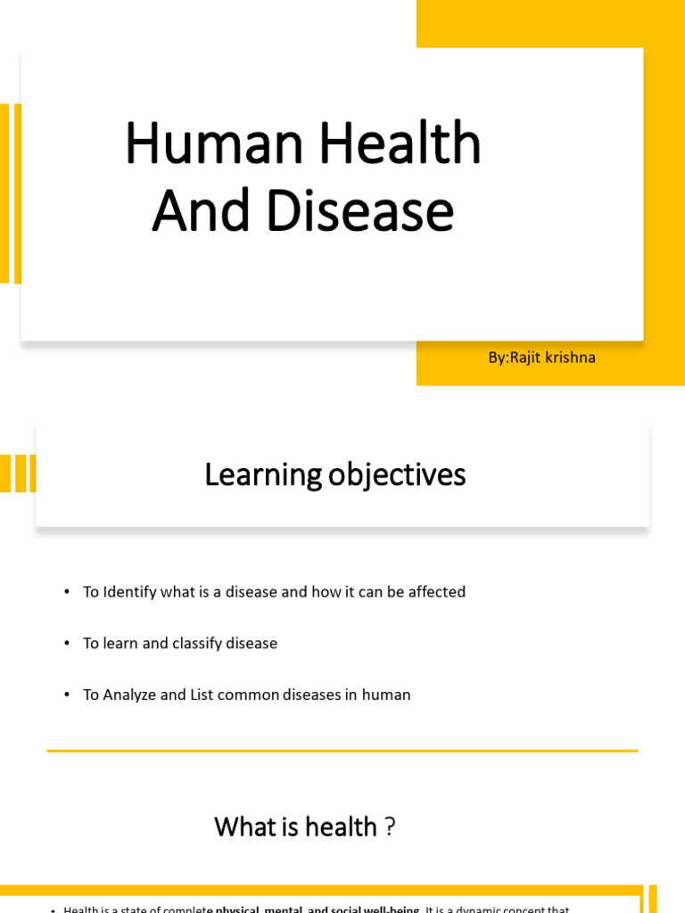 Understanding Human Health and Diseases | PDF