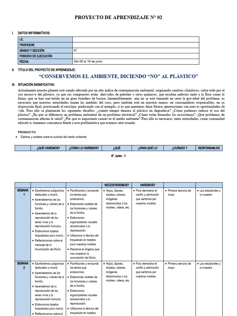 6° Grado - Proyecto de Aprendizaje #02 | PDF | Geometría | Triángulo
