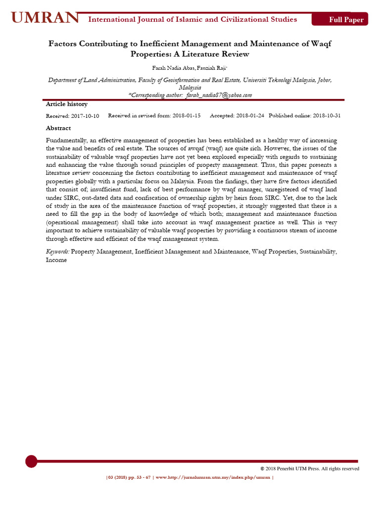 233-Full Article Text-1848-1509-10-20181030 | PDF | Property | Property Management