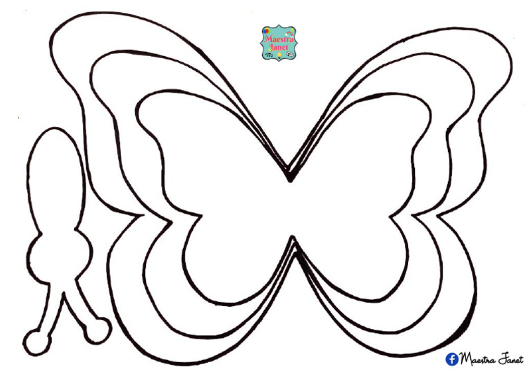 MOLDE MARIPOSA Maestra Janet | PDF