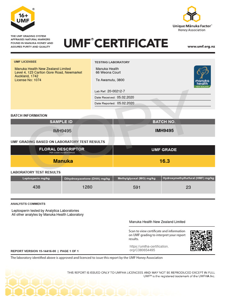 IMH9495 UMF+Certificate+16+ | PDF