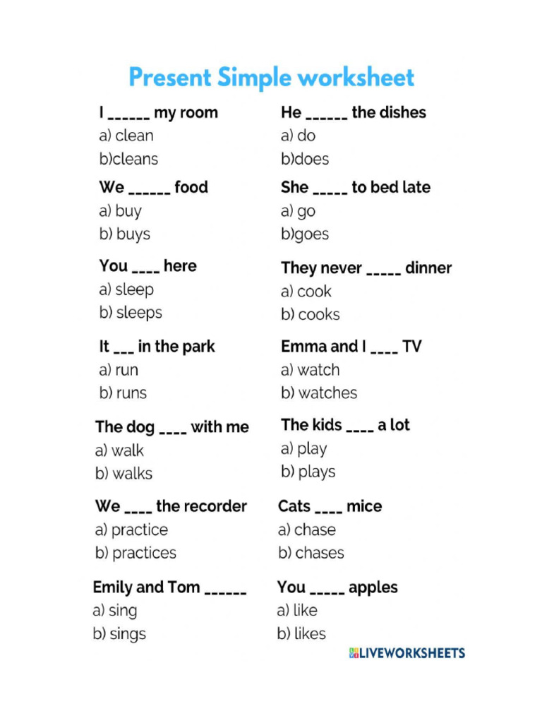 Present Simple | PDF