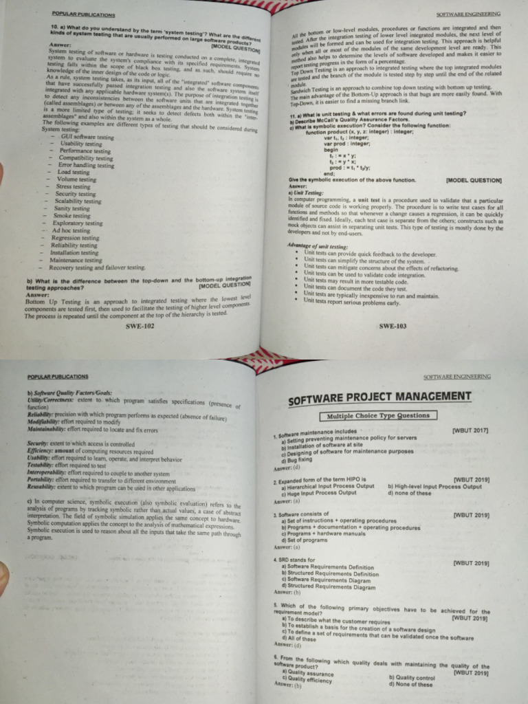 SWE3 | PDF | Unit Testing | Software Testing